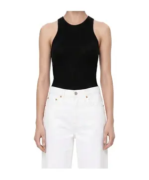Soeur Ribbed-knit Sleeveless Top