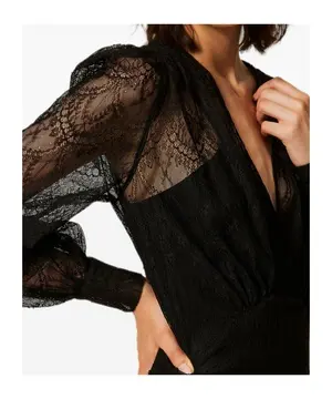 TWINSET Valenciennes Lace Maxi Dress