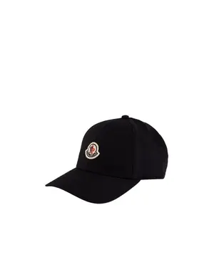 Moncler Logo Hat - Black