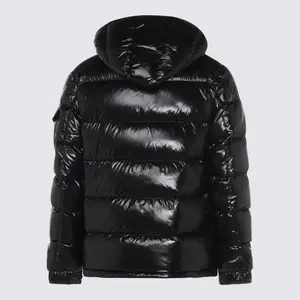 Moncler Maya Shiny Puffer Jacket - Black