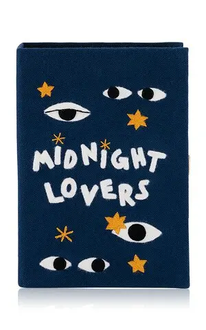 OLYMPIA LE-TAN Midnight Lovers Clutch - Navy