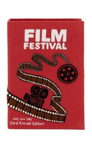 OLYMPIA LE-TAN Olympia Le-Tan Film Festival Clutch Red