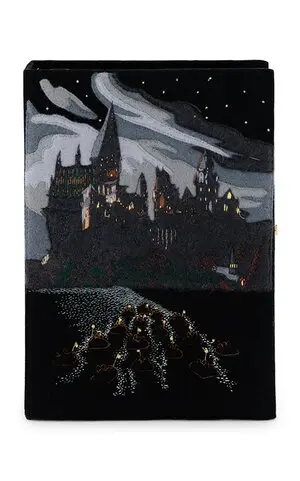 OLYMPIA LE-TAN A Night At Hogwarts Clutch - Black