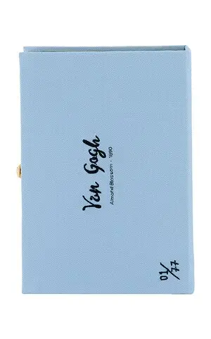 OLYMPIA LE-TAN Almond Blossoms Clutch - Blue