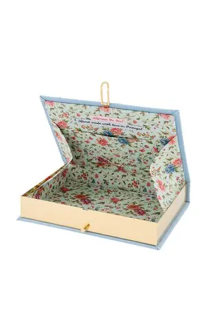 OLYMPIA LE-TAN Almond Blossoms Clutch - Blue