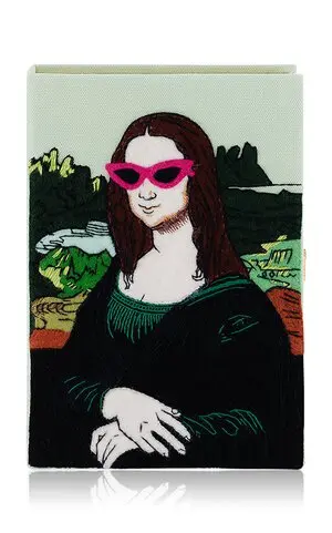 OLYMPIA LE-TAN Mona Lisa Clutch - Green