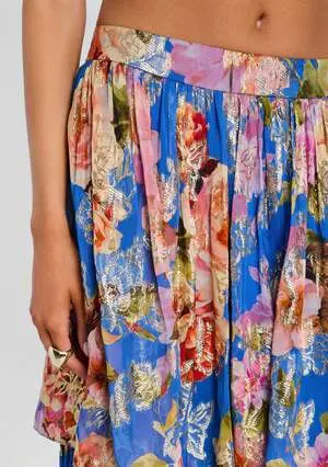 Hemant & Nandita Vanya Tiered Maxi Skirt