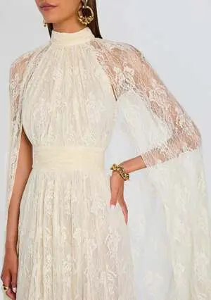 Hemant & Nandita Onir" Cape Maxi Dress
