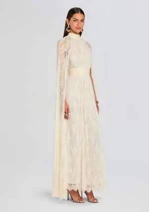 Hemant & Nandita Onir" Cape Maxi Dress