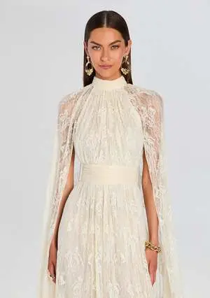 Hemant & Nandita Onir" Cape Maxi Dress