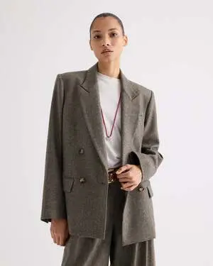 TWP Harper Blazer In Fancy Wool Flannel