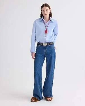 TWP Heavy Denim Straight Leg Jeans