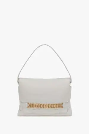 Victoria Beckham Puffy Chain Pouch Bag - White