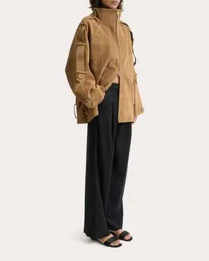 JOAEN Sara Oversized Suede Jacket