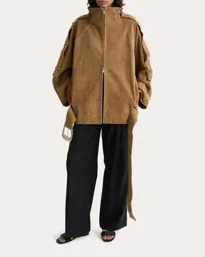 JOAEN Sara Oversized Suede Jacket