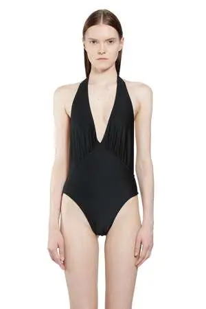 Saint Laurent Backless Halter Swimsuit