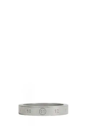 MAISON MARGIELA Numeric Ring 4 Mm - Silver