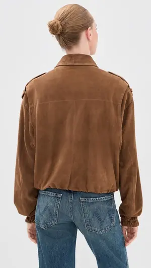 ARMA Halti Lamb Suede Jacket - Saddle