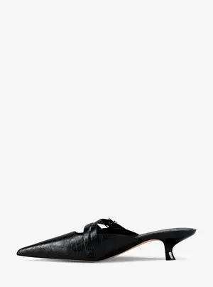 Michael Kors Yvette Crackled Kitten Mule