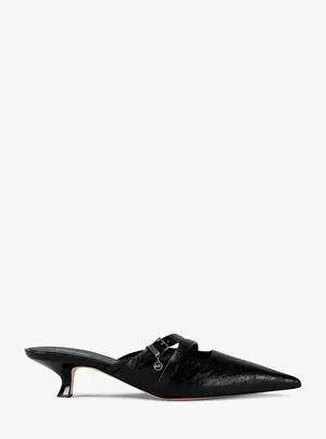 Michael Kors Yvette Crackled Kitten Mule