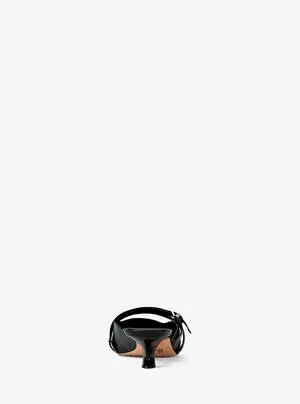 Michael Kors Yvette Crackled Kitten Mule
