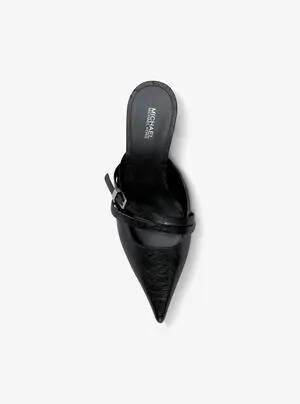 Michael Kors Yvette Crackled Kitten Mule