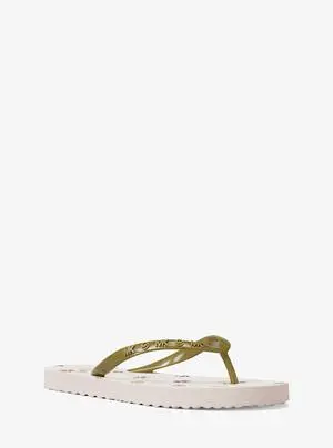 Michael Kors Floral Printed Flip Flop