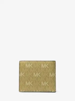 Michael Kors Cooper Printed Signature Logo Billfold Wallet