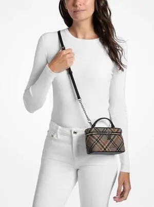 Michael Kors Small Plaid Vanity Crossbody Bag
