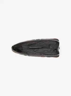 Michael Kors Jet Set Travel Plaid Print Wool Wristlet