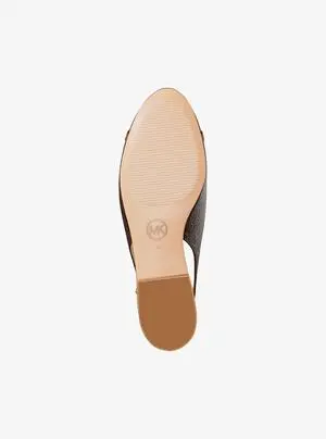 Michael Kors Dori Signature Logo Slingback Flat