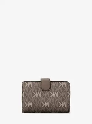 Michael Kors Jet Set Travel Medium Signature Logo Billfold Wallet