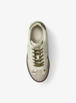 Michael Kors Benny Embellished Sneaker - Cream
