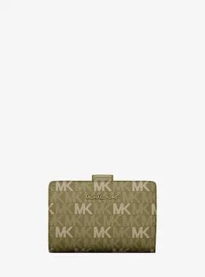 Michael Kors Jet Set Travel Medium Signature Logo Billfold Wallet
