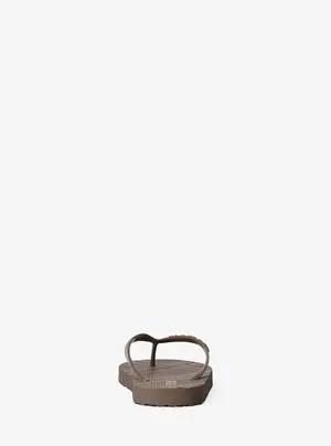 Michael Kors Plaid Print Flip Flop