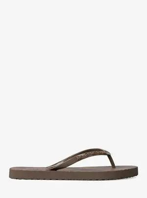 Michael Kors Plaid Print Flip Flop
