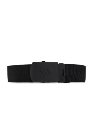 Y3 Wide Buckle Belt - Black