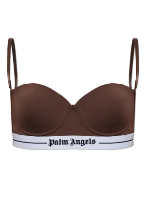 Palm Angels Bra With Detachable Straps - Brown