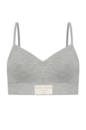 Palm Angels Logo Bra - Grey