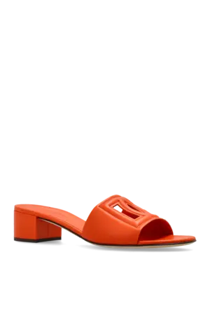 Dolce & Gabbana Leather Heeled Mules