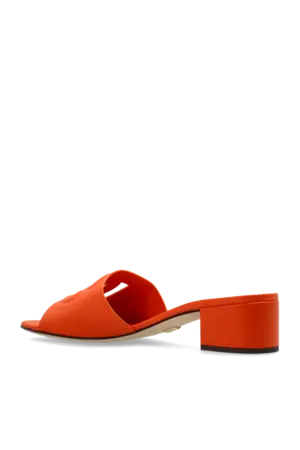 Dolce & Gabbana Leather Heeled Mules