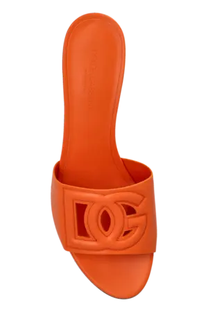 Dolce & Gabbana Leather Heeled Mules