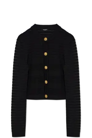 Balmain Fitted Cardigan - Black
