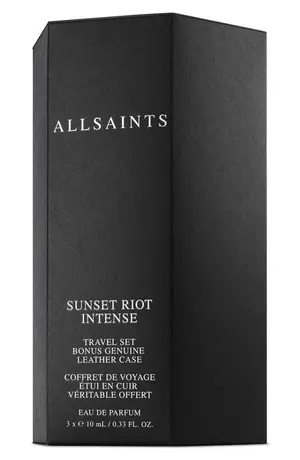 ALLSAINTS Sunset Riot Intense Eau De Parfum 3-piece Travel Set