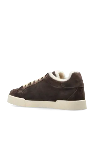 Dolce & Gabbana Portofino Suede Low Top Sneakers