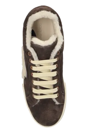 Dolce & Gabbana Portofino Suede Low Top Sneakers