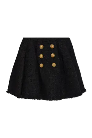 Balmain Flared Skirt - Black