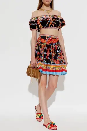Dolce & Gabbana Slides With Colorful Appliqués