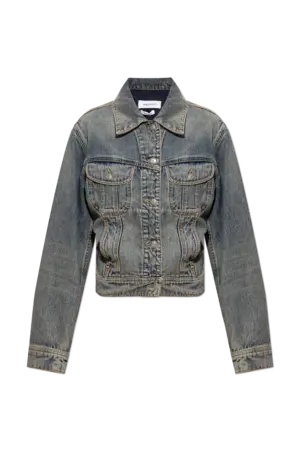 Alexander McQueen Denim Jacket With A 'vintage' Effect