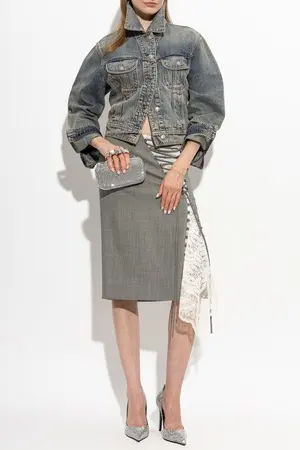 Alexander McQueen Denim Jacket With A 'vintage' Effect